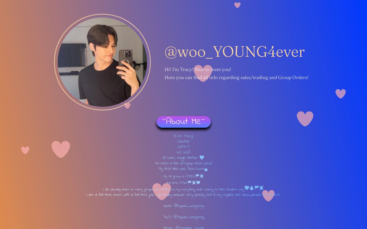 Tracy's selling/trading/GO Info